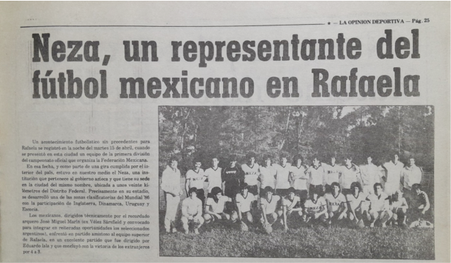 El día que jugó el Neza FC - Liga Rafaelina de FútbolLiga Rafaelina de ...